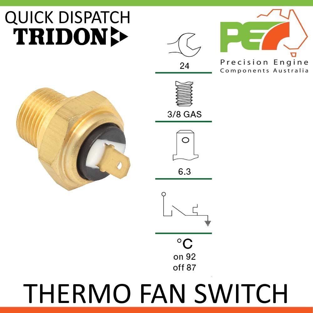 Brand New * TRIDON * Universal Thermo Fan Switch - 92C ON 87C OFF, 3/8 ...